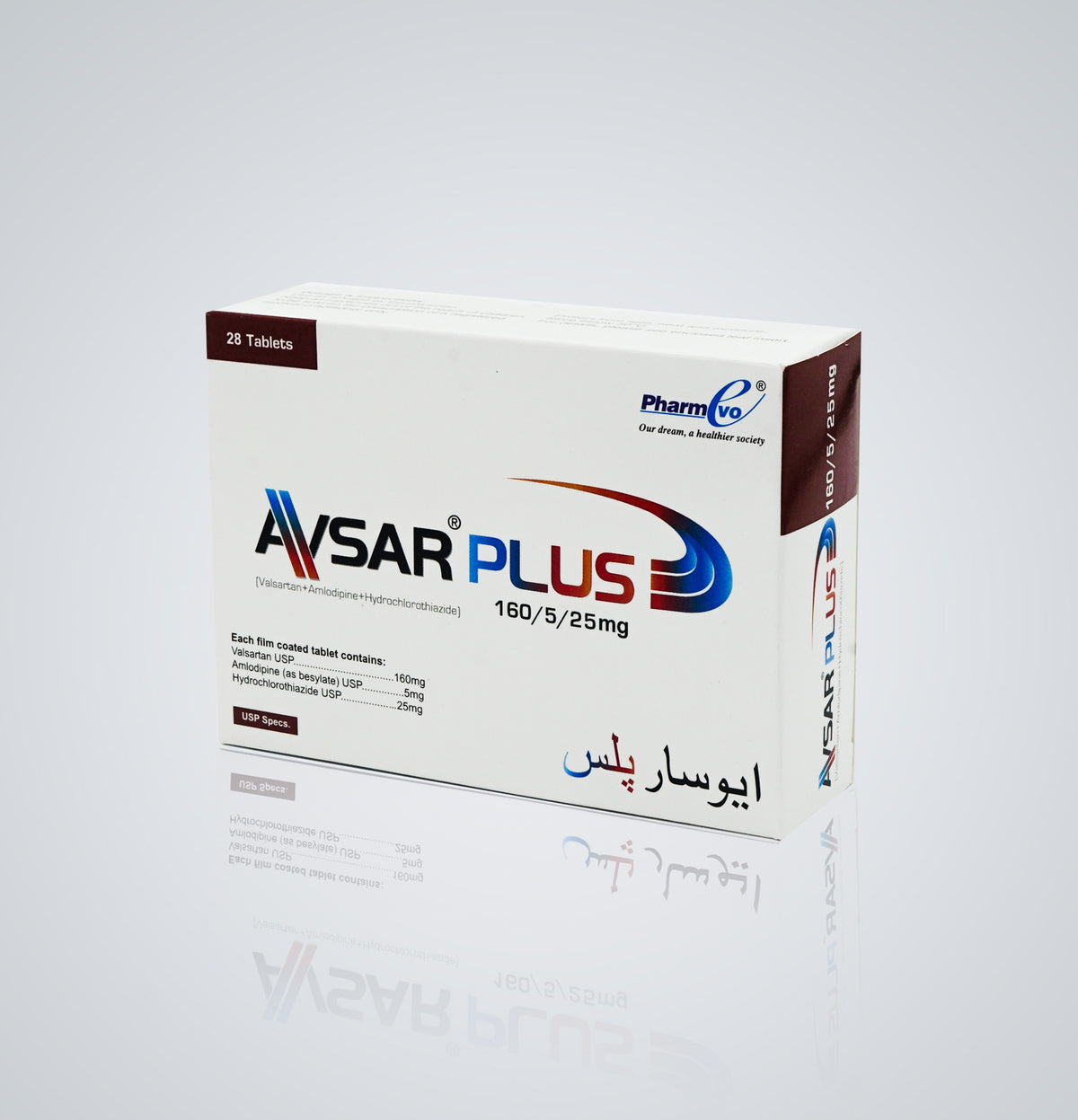 Buy AVSAR PLUS 160/5/25MG TAB | Online in Pakistan — MyPharmEvo